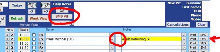 Confirming appointments – Opticabase Help