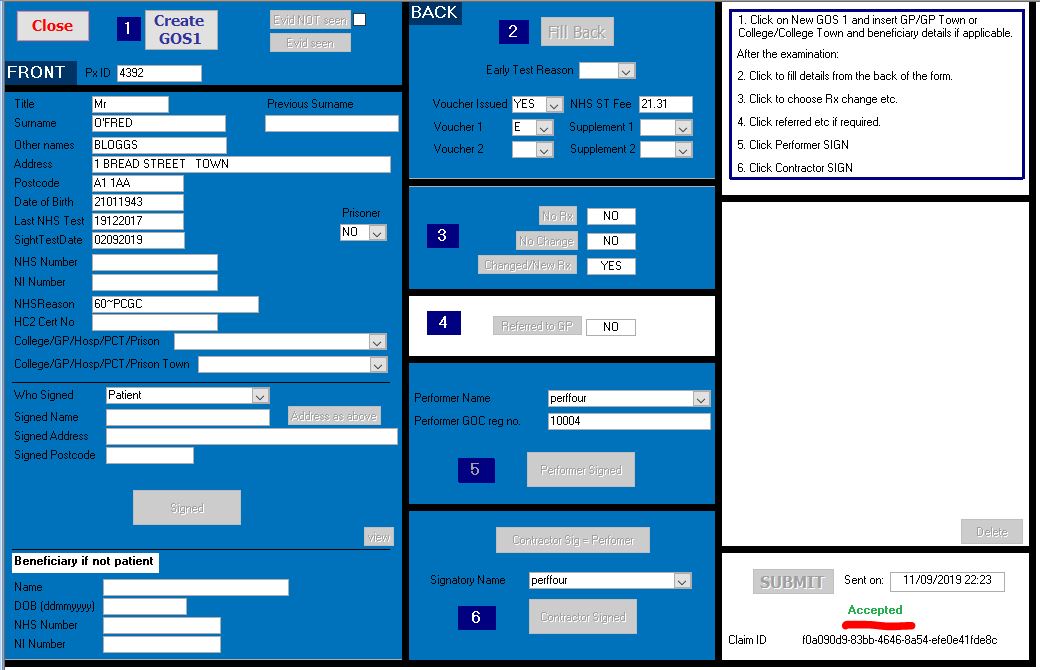 eGOS for NHS England Examples – Opticabase Help
